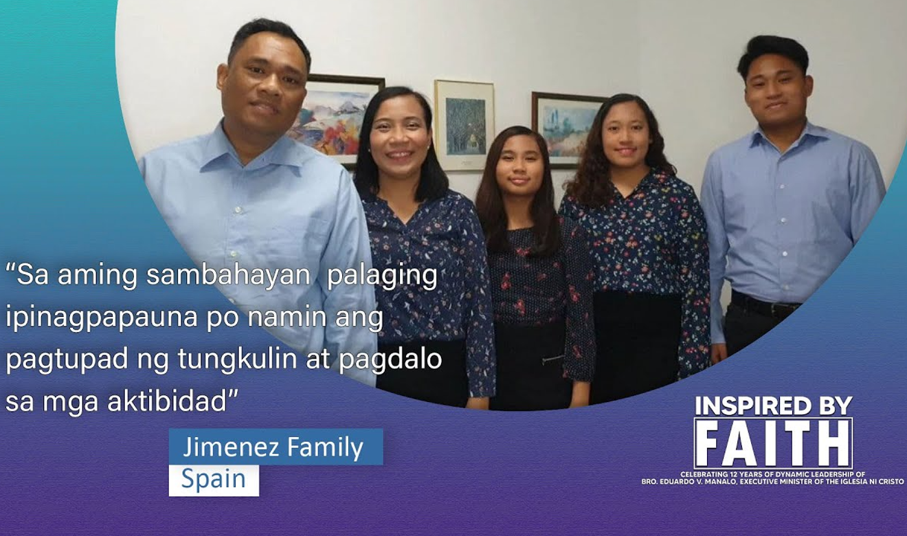 Jimenez Family | Inspired By Faith – Iglesia Ni Cristo (Church Of Christ)